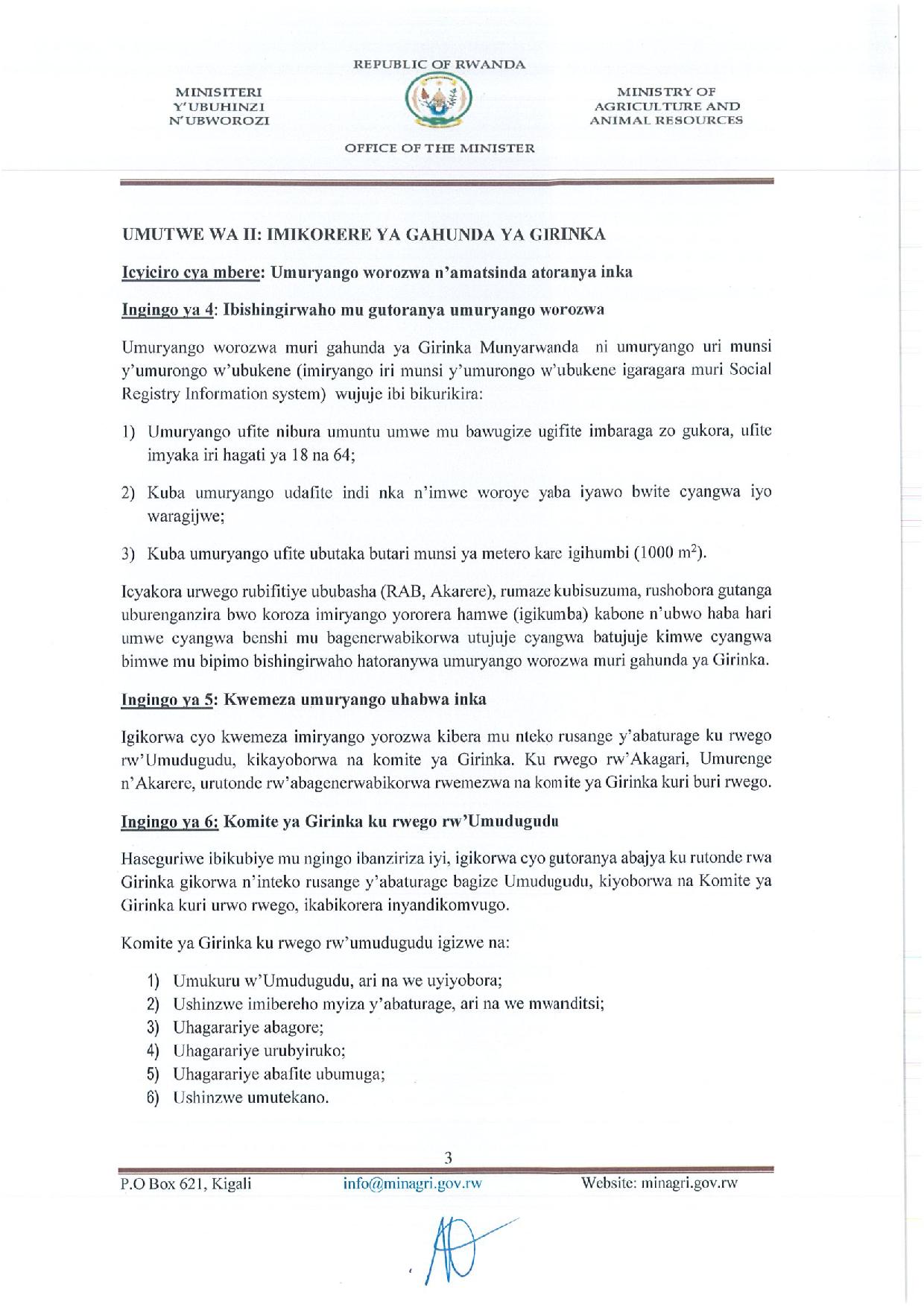 » Girinka: Hazajya hiturwa inyana y’amezi 9 inafite ubwishingizi ...