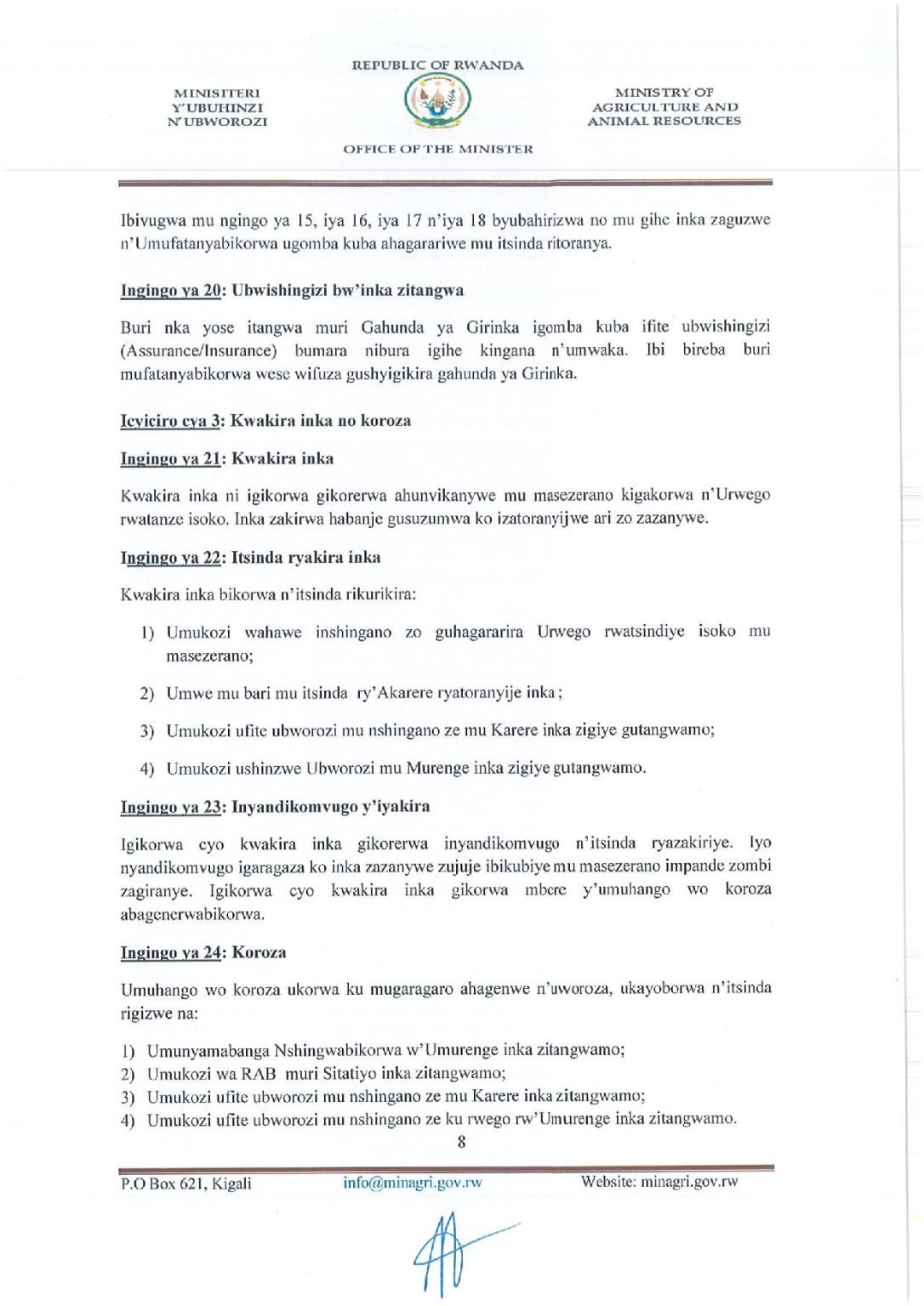 » Girinka: Hazajya hiturwa inyana y’amezi 9 inafite ubwishingizi ...