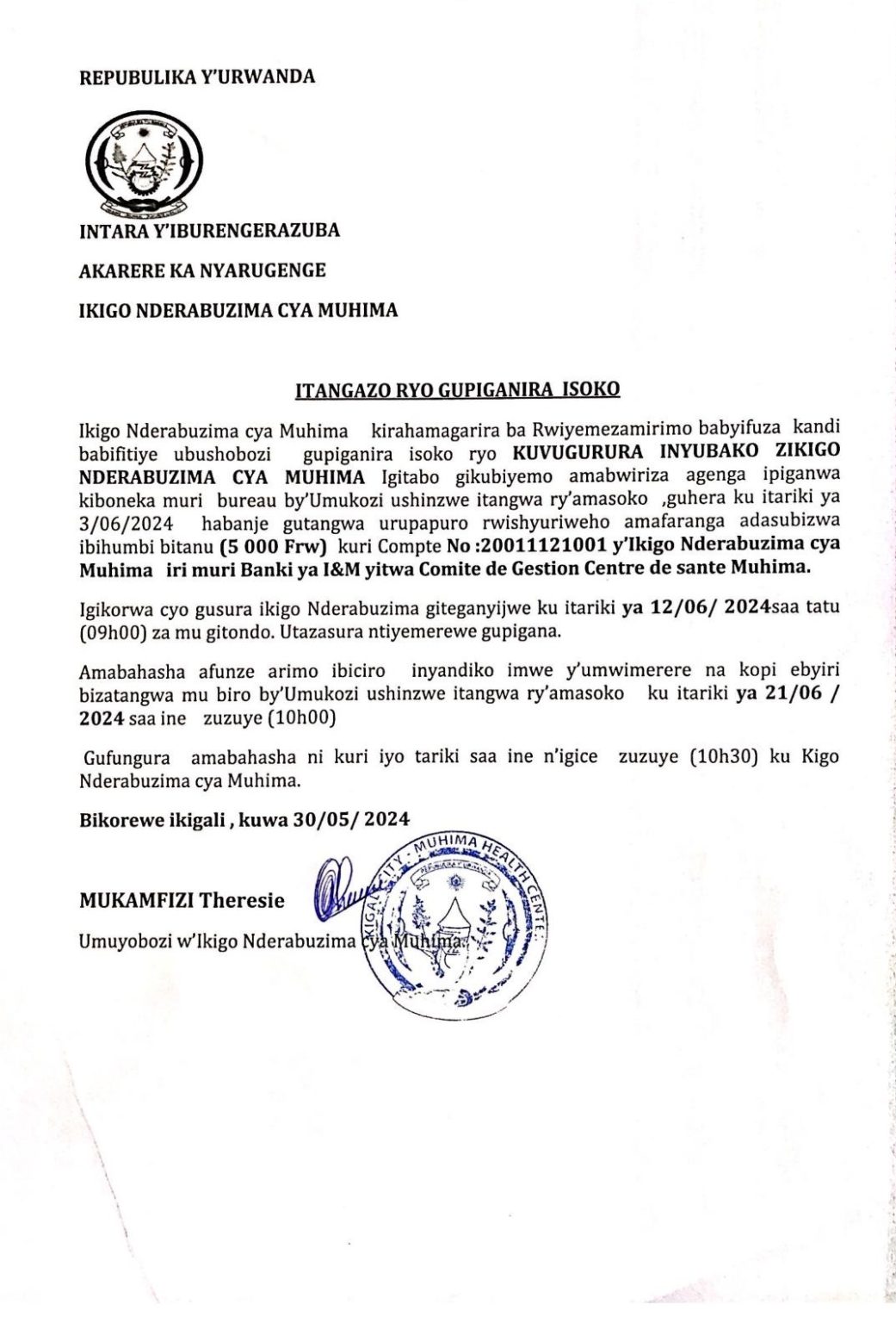 » IKIGO NDERABUZIMA CYA MUHIMA: Isoko ryo kuvugurura inyubako z’Ikigo ...