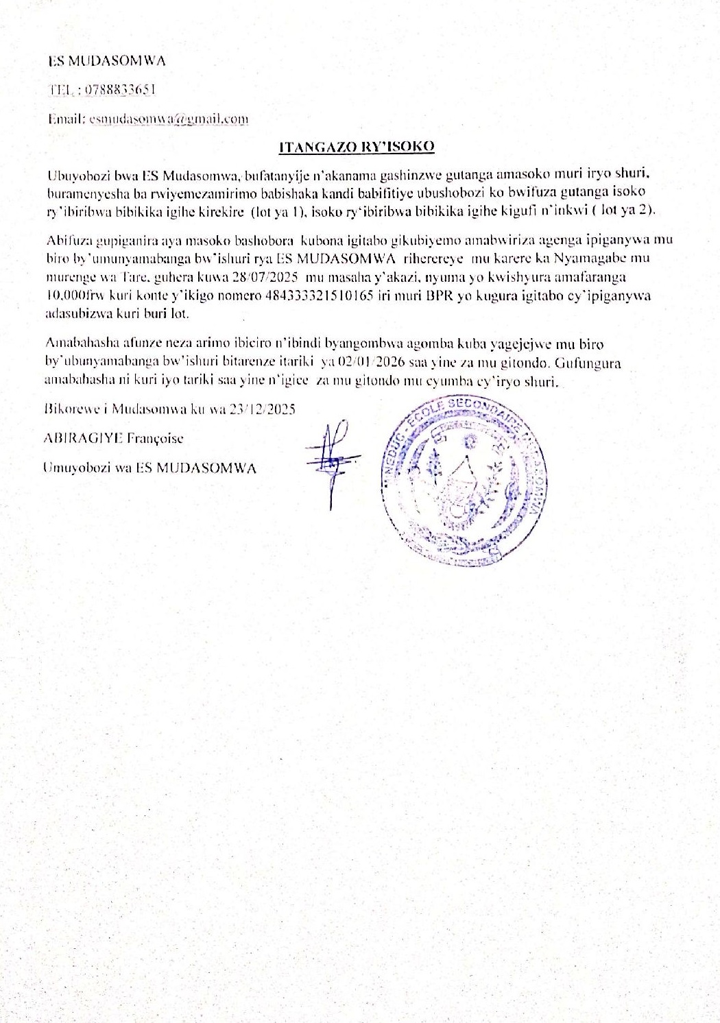 » ES MUDASOMWA: Isoko ryo kugemura ibiribwa bibikika igihe kirekire n ...